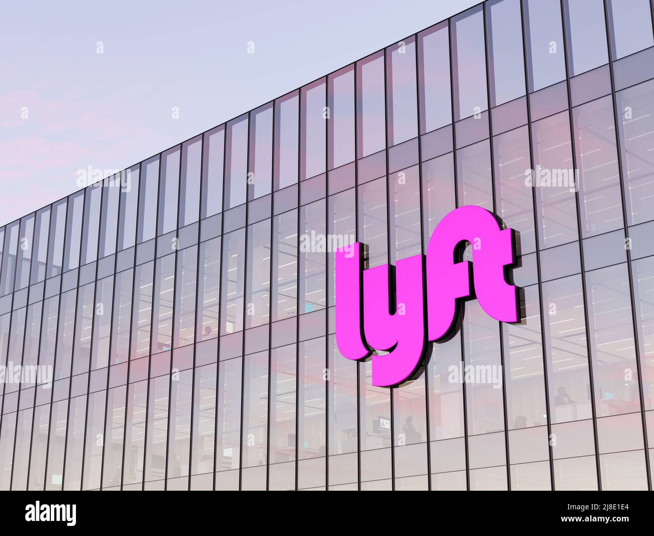 San Francisco, CA, USA. May 2, 2022. Editorial Use Only, 3D CGI. Lyft ...