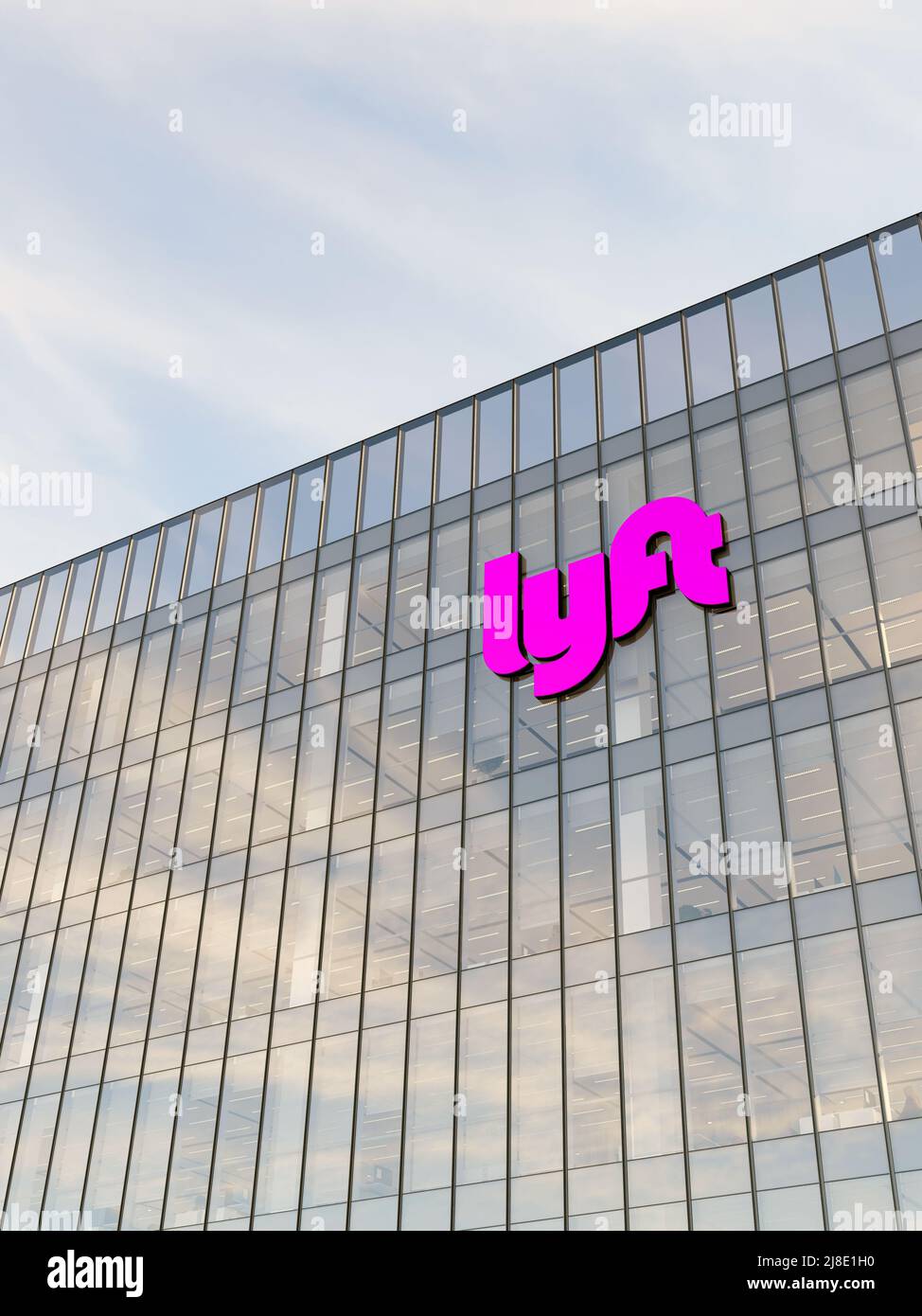 San Francisco, CA, USA. May 2, 2022. Editorial Use Only, 3D CGI. Lyft ...