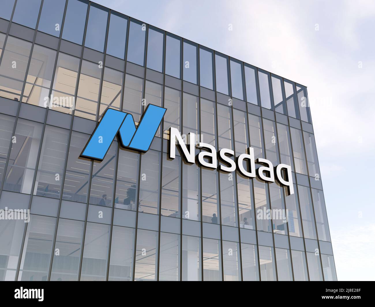 New York, NY, USA. May 2, 2022. Editorial Use Only, 3D CGI. Nasdaq ...