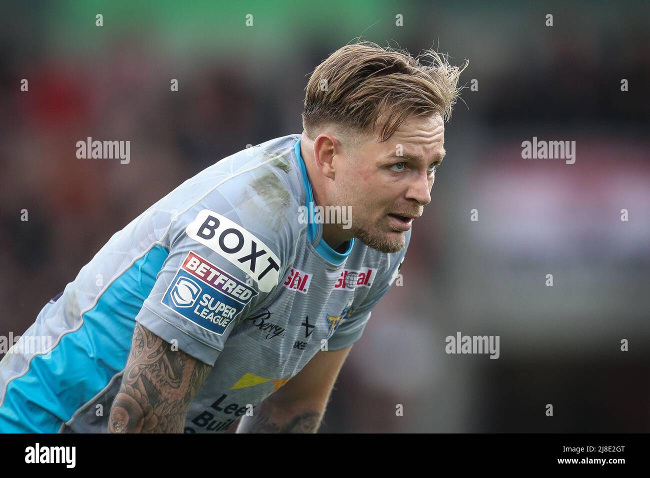 Blake Austin (6) of Leeds Rhinos looks on during the game Stock Photo ...