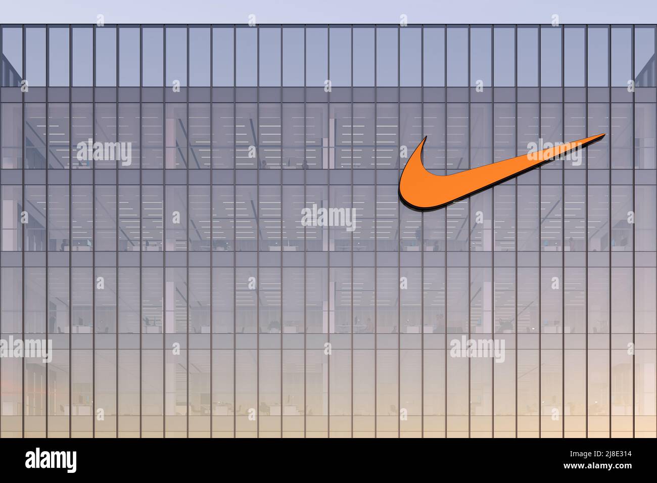 Beaverton, OR, USA. May 2, 2022. Editorial Use Only, 3D CGI. Nike ...