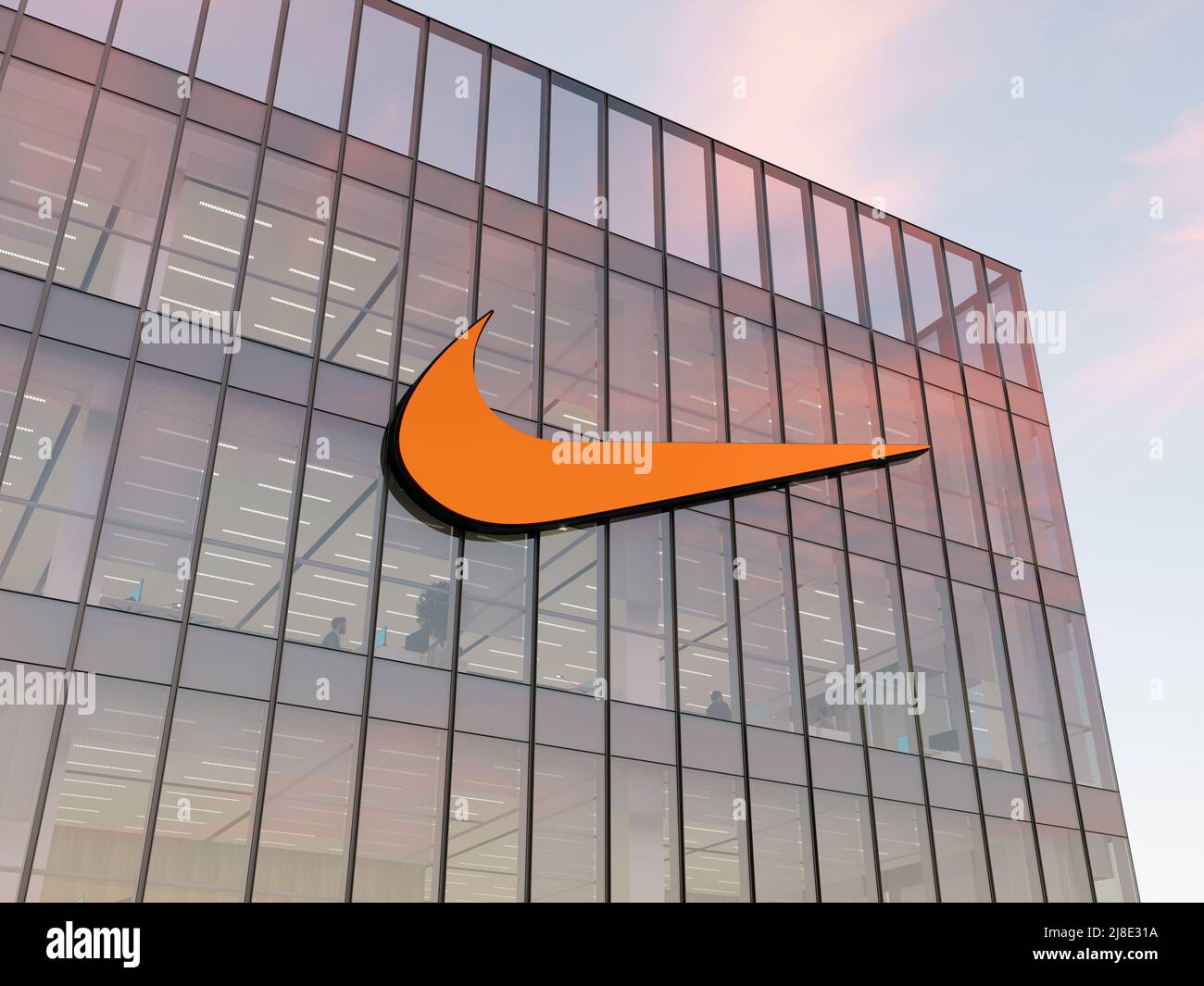 Beaverton, OR, USA. May 2, 2022. Editorial Use Only, 3D CGI. Nike ...