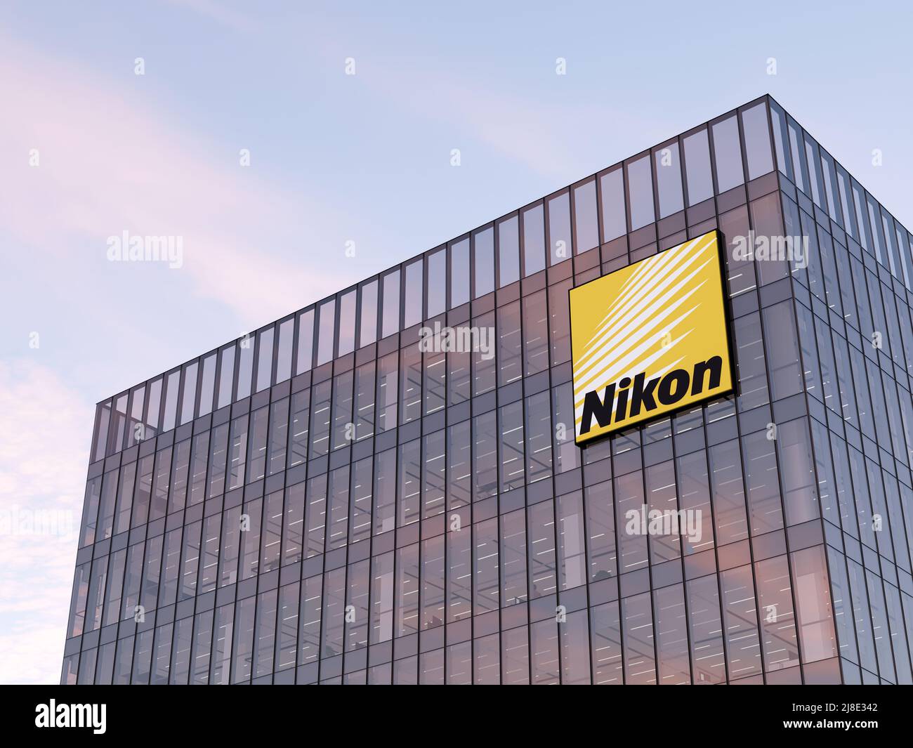 Tokyo, Japan. May 2, 2022. Editorial Use Only, 3D CGI. Nikon Signage ...