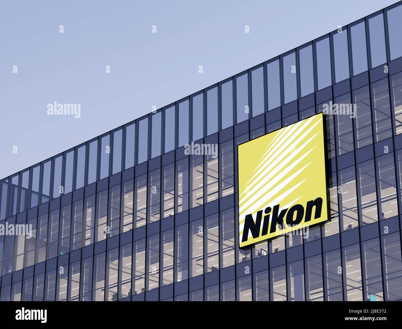 Tokyo, Japan. May 2, 2022. Editorial Use Only, 3D CGI. Nikon Signage ...