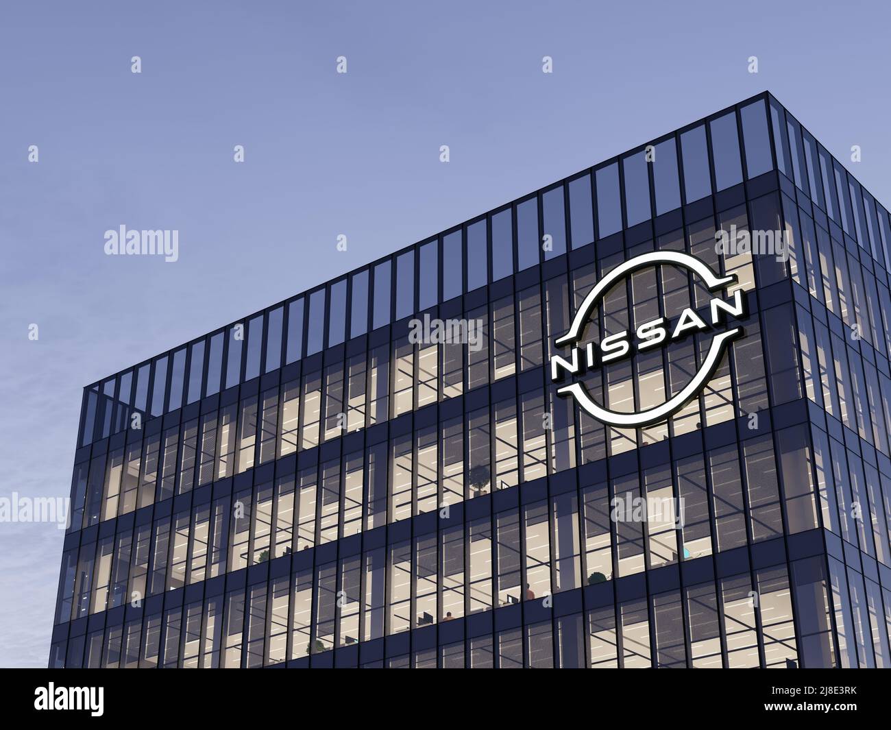 Yokohama, Japan. May 2, 2022. Editorial Use Only, 3D CGI. Nissan ...