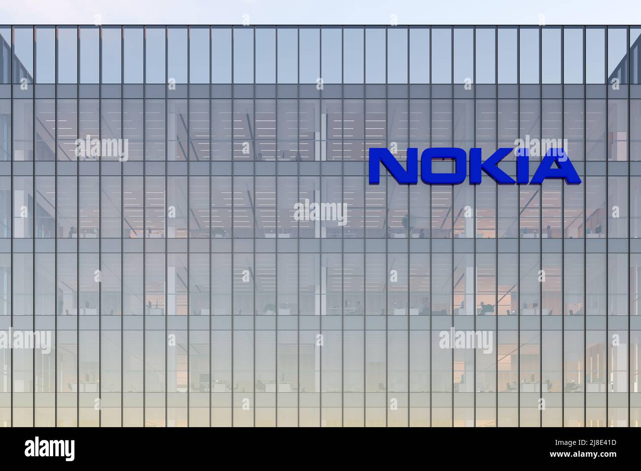 Espoo, Finland. May 2, 2022. Editorial Use Only, 3D CGI. Nokia Signage ...