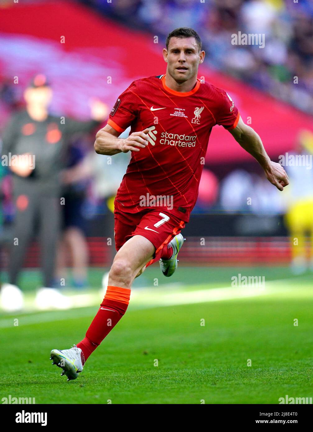 Liverpool's James Milner during the Emirates FA Cup final at Wembley ...