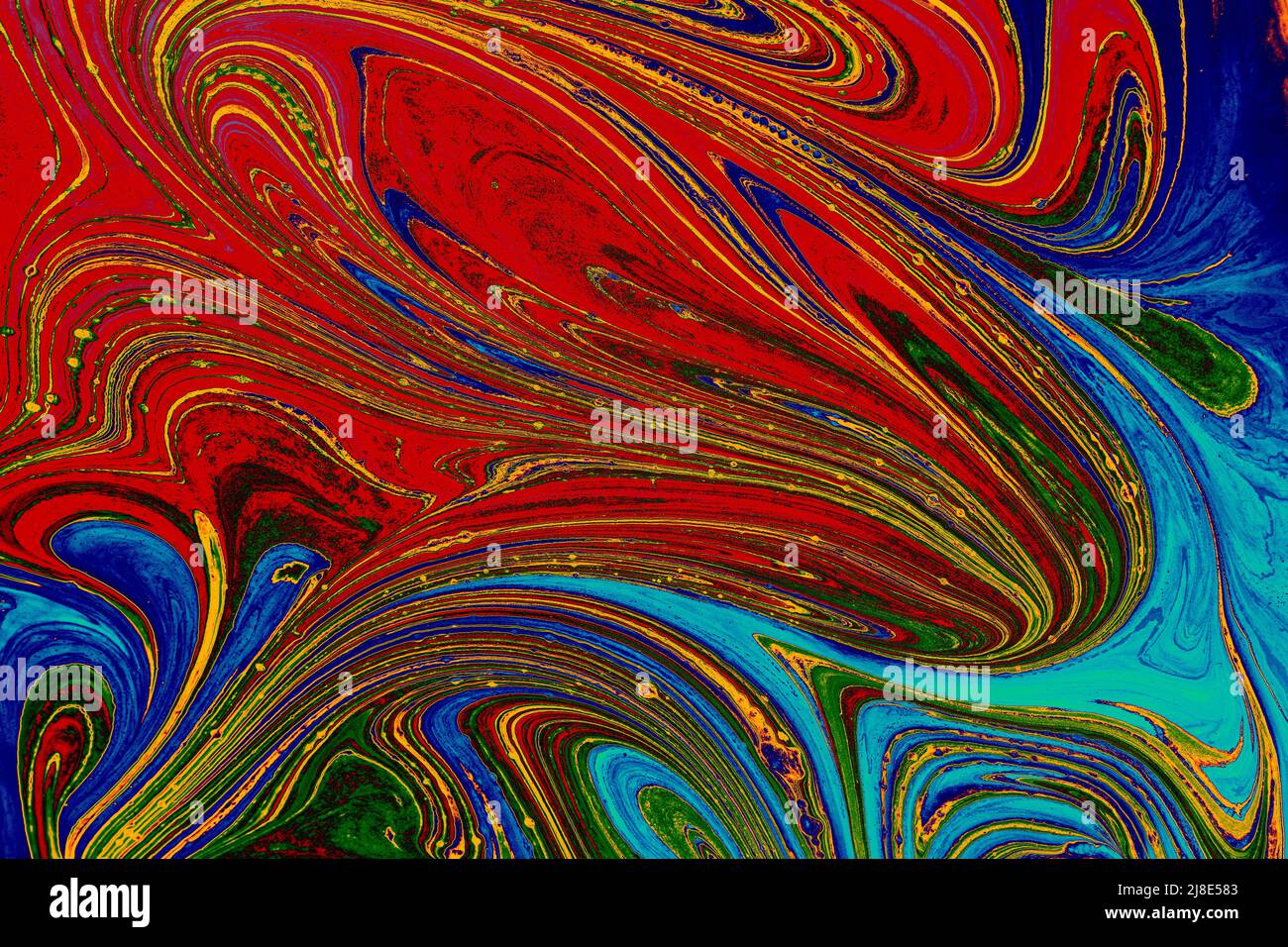 Ebru marble effect surface pattern design for print Stock Photo - Alamy