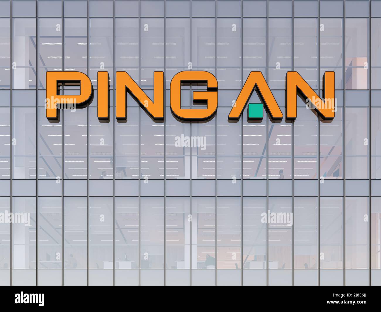 Shenzhen, China. May 2, 2022. Editorial Use Only, 3D CGI. Ping An ...