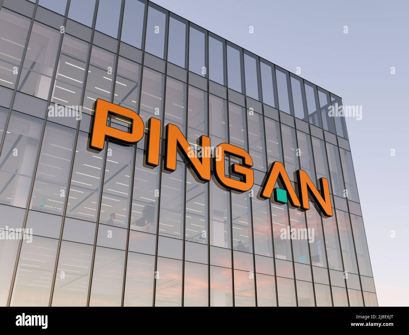 Shenzhen, China. May 2, 2022. Editorial Use Only, 3D CGI. Ping An ...