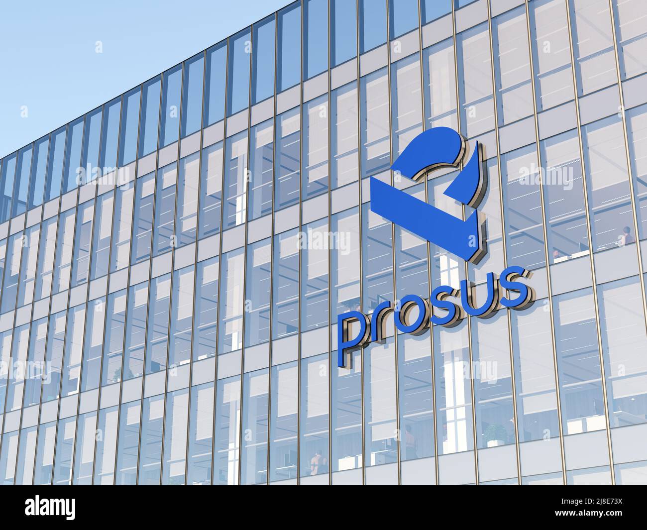 Amsterdam, Netherlands. May 2, 2022. Editorial Use Only, 3D CGI. Prosus ...