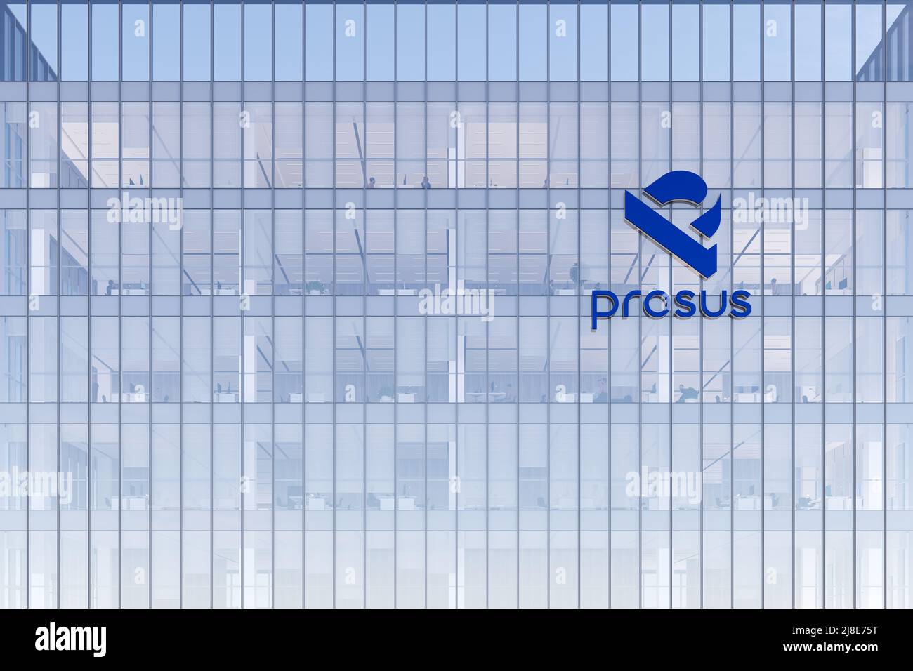 Amsterdam, Netherlands. May 2, 2022. Editorial Use Only, 3D CGI. Prosus ...