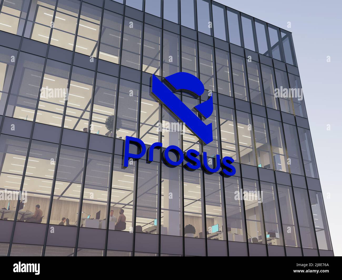 Amsterdam, Netherlands. May 2, 2022. Editorial Use Only, 3D CGI. Prosus ...