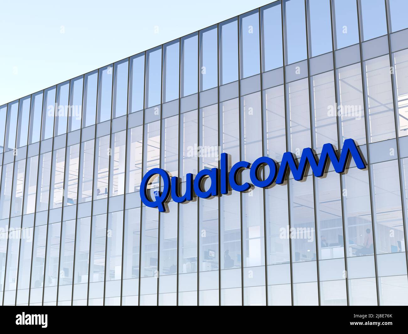 San Diego, CA, USA. May 2, 2022. Editorial Use Only, 3D CGI. Qualcomm ...