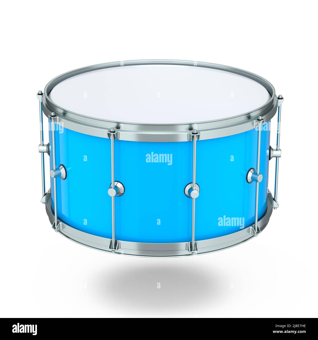 Realistic drum on white background. 3d render concept of musical ...