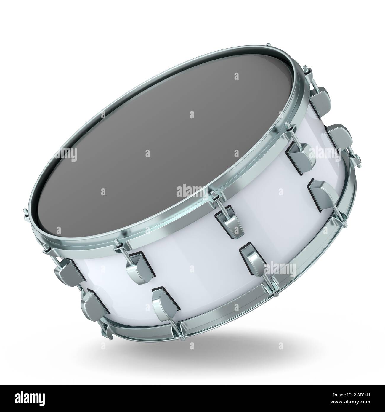 Realistic drum on white background. 3d render concept of musical ...