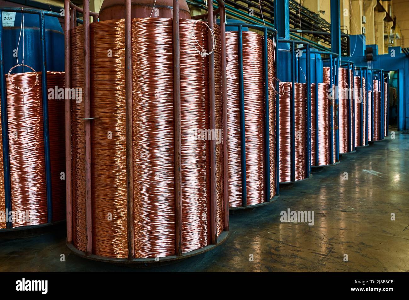 Reels of wire hi-res stock photography and images - Alamy