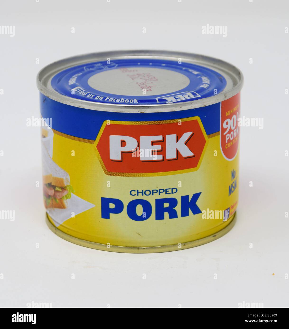 Reading, United Kingdom - January 16 2022: A can of Pek Chopped Pork ...