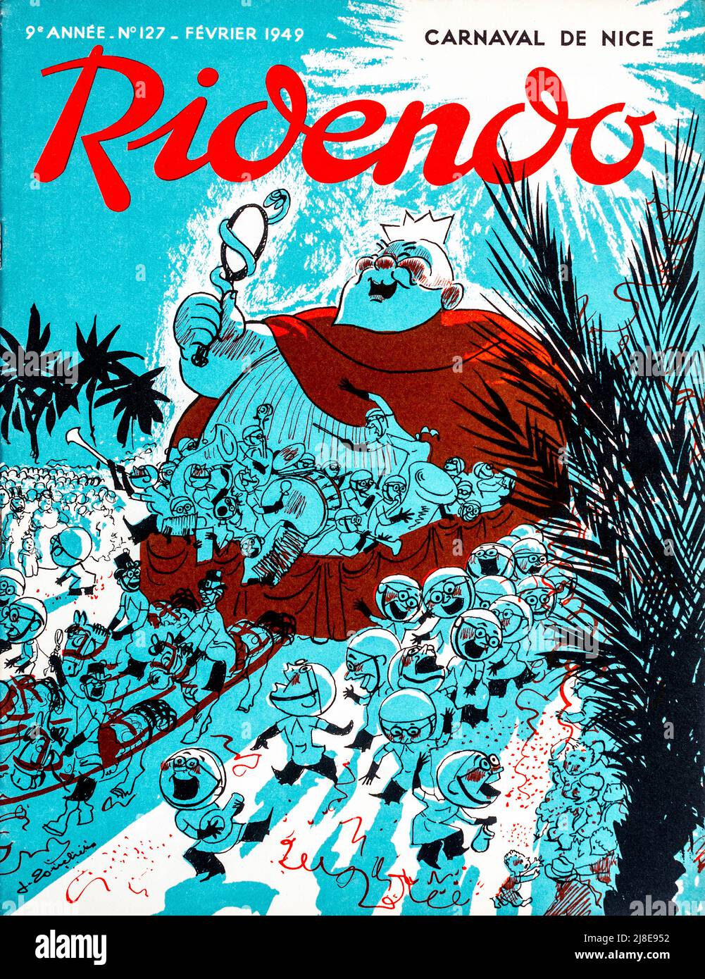 Cover of "Ridendo" - February 1949, Nice Carnival theme - French ...