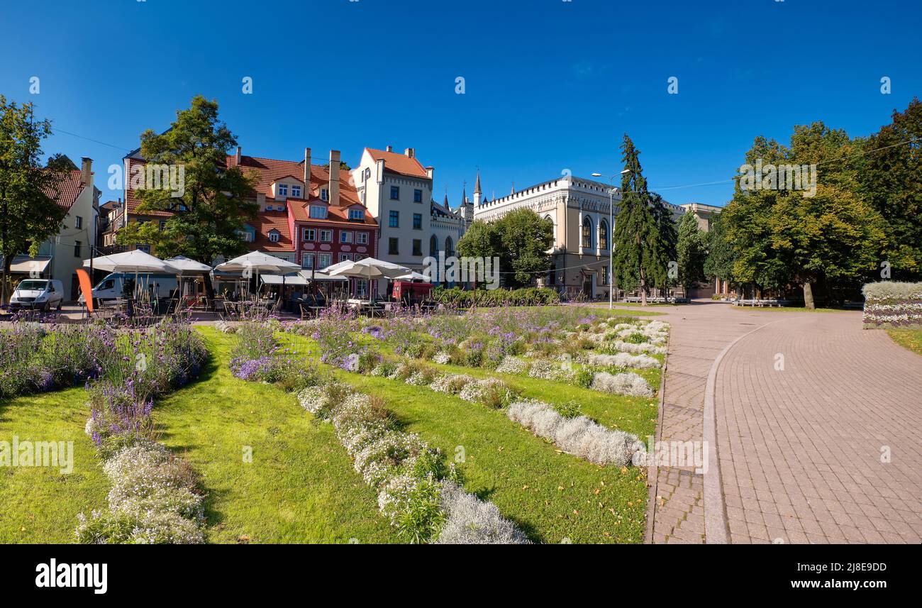 Riga old town central square hi-res stock photography and images - Alamy