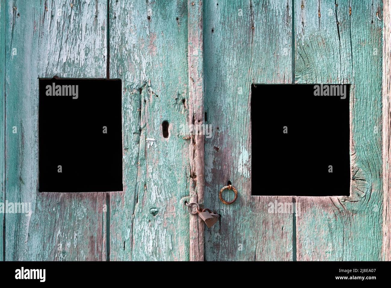 Wooden doors with no glass on the lites Stock Photo - Alamy