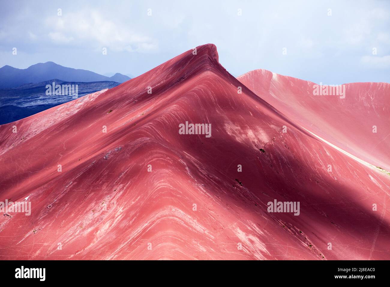 Rainbow mountains or Vinicunca Montana de Siete Colores, Cuzco region ...