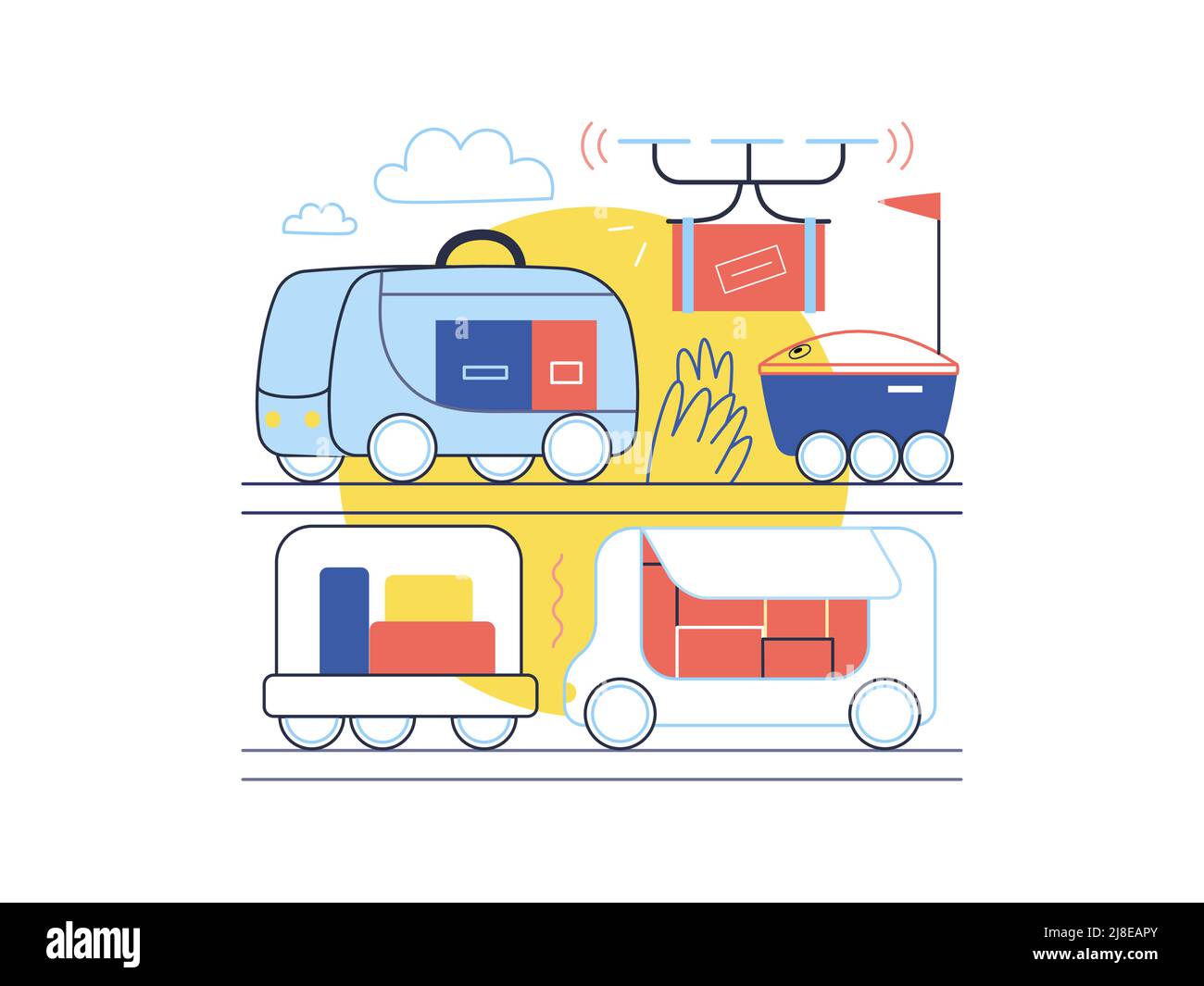 Last mile delivery vector vectors hi-res stock photography and images ...