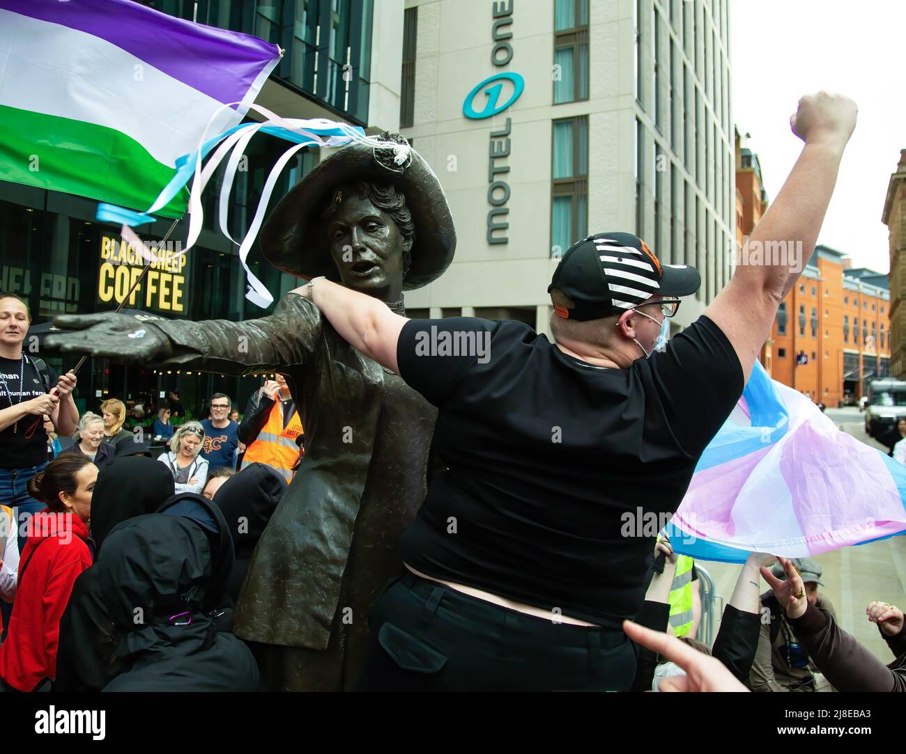 Pro trans protest hi-res stock photography and images - Alamy