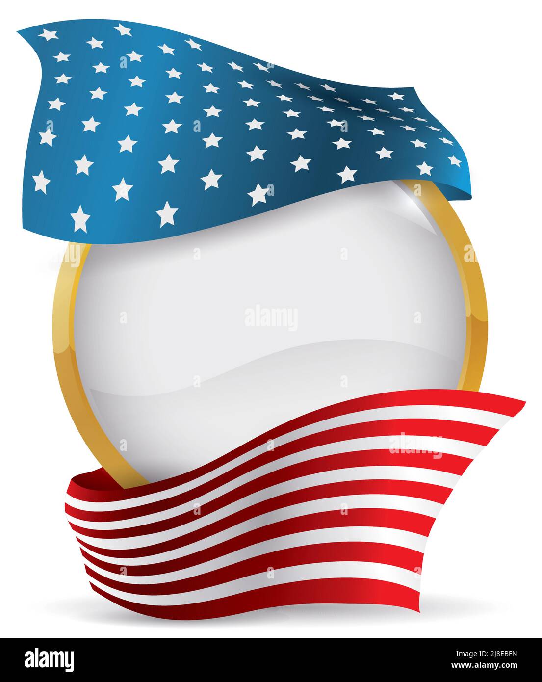 Empty button template with golden frame and weaving fabrics like ...