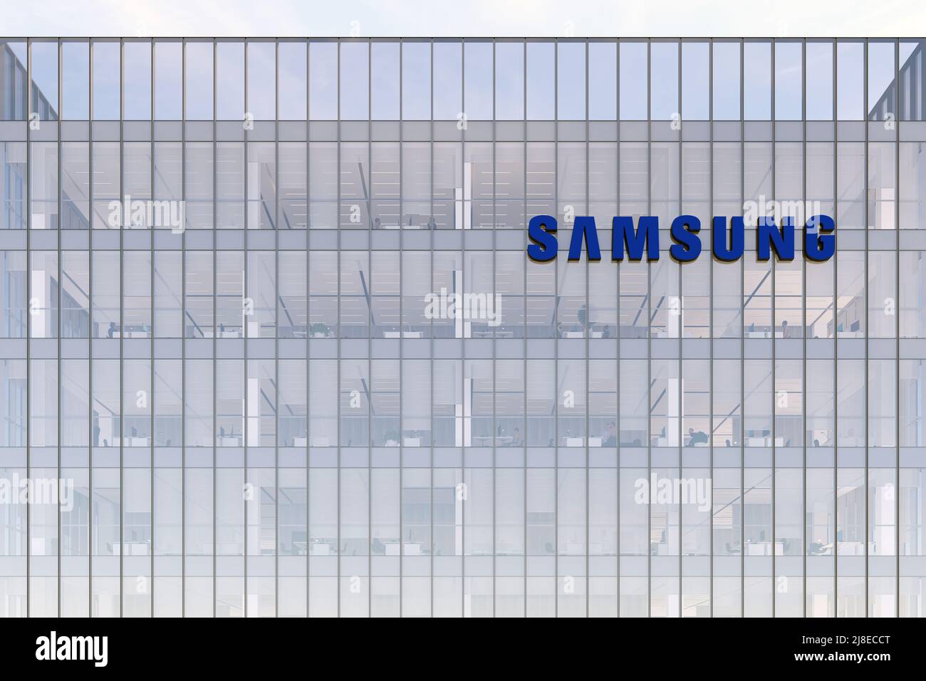 Suwon-si, South Korea. May 2, 2022. Editorial Use Only, 3D CGI. Samsung ...