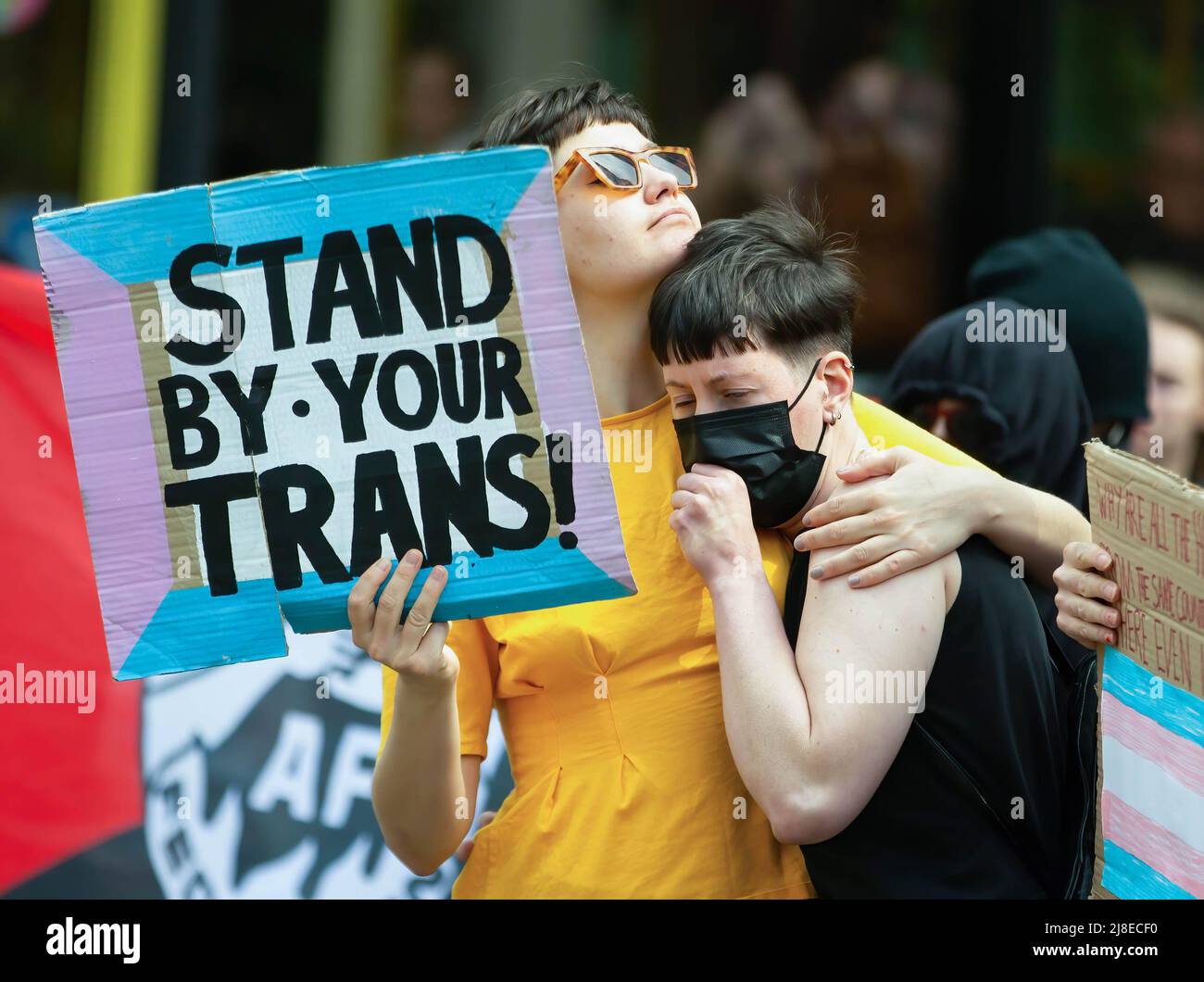 Pro trans protest hi-res stock photography and images - Alamy