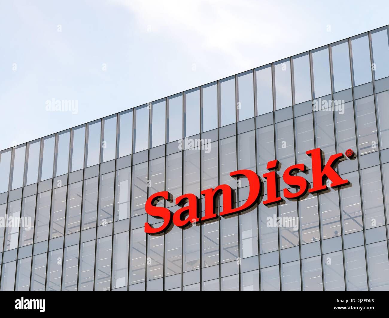 Milpitas, CA, USA. May 2, 2022. Editorial Use Only, 3D CGI. SanDisk ...