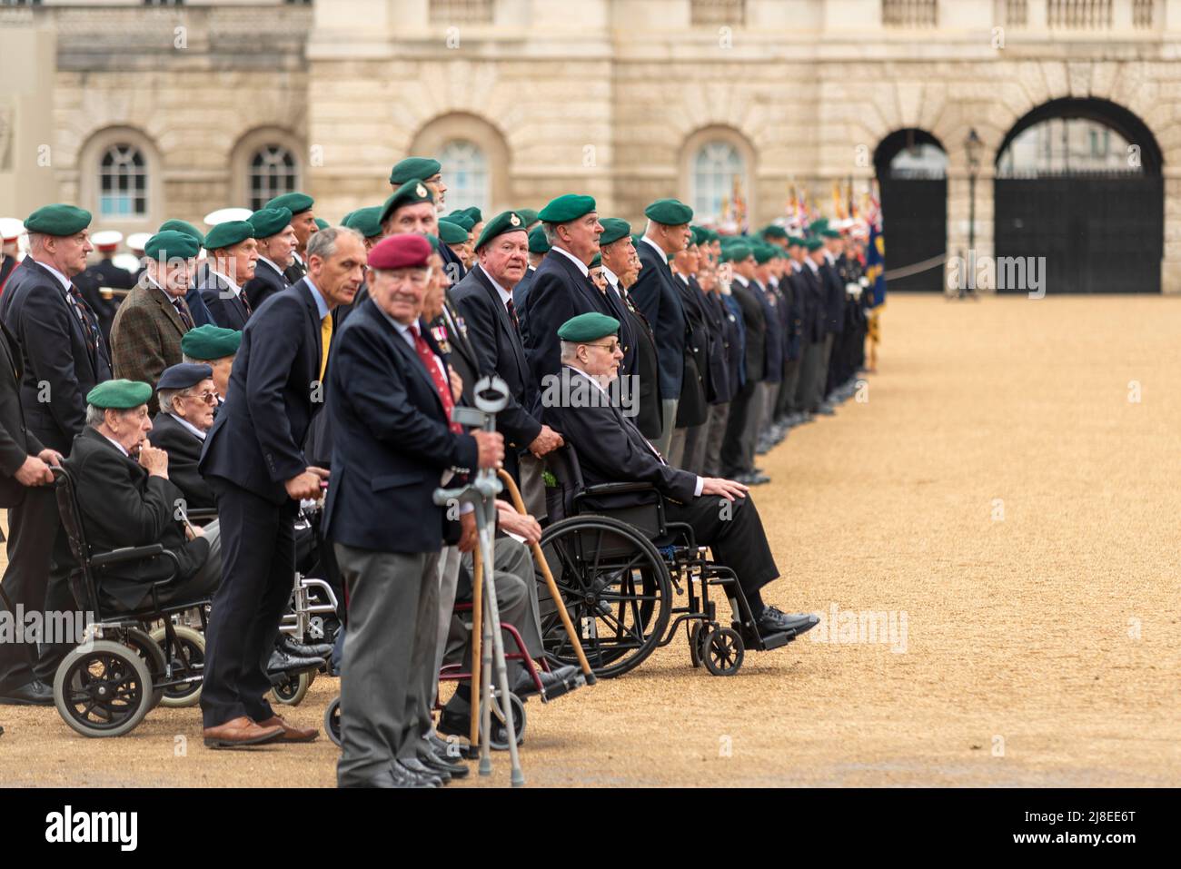 Veterans taking part in the Falklands 40 and RM Commando 80 Graspan ...