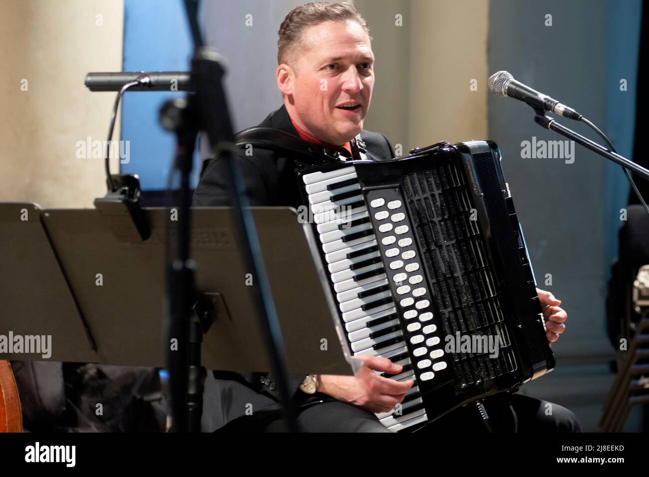 8 May 2022 - London - Romano Viazzani accordion/bandoneon, at ...