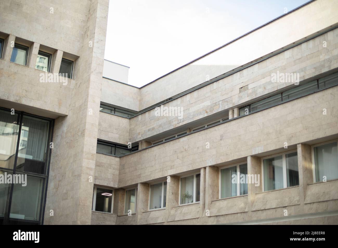 Architecture of Soviet Union. Details of building of 20th century ...