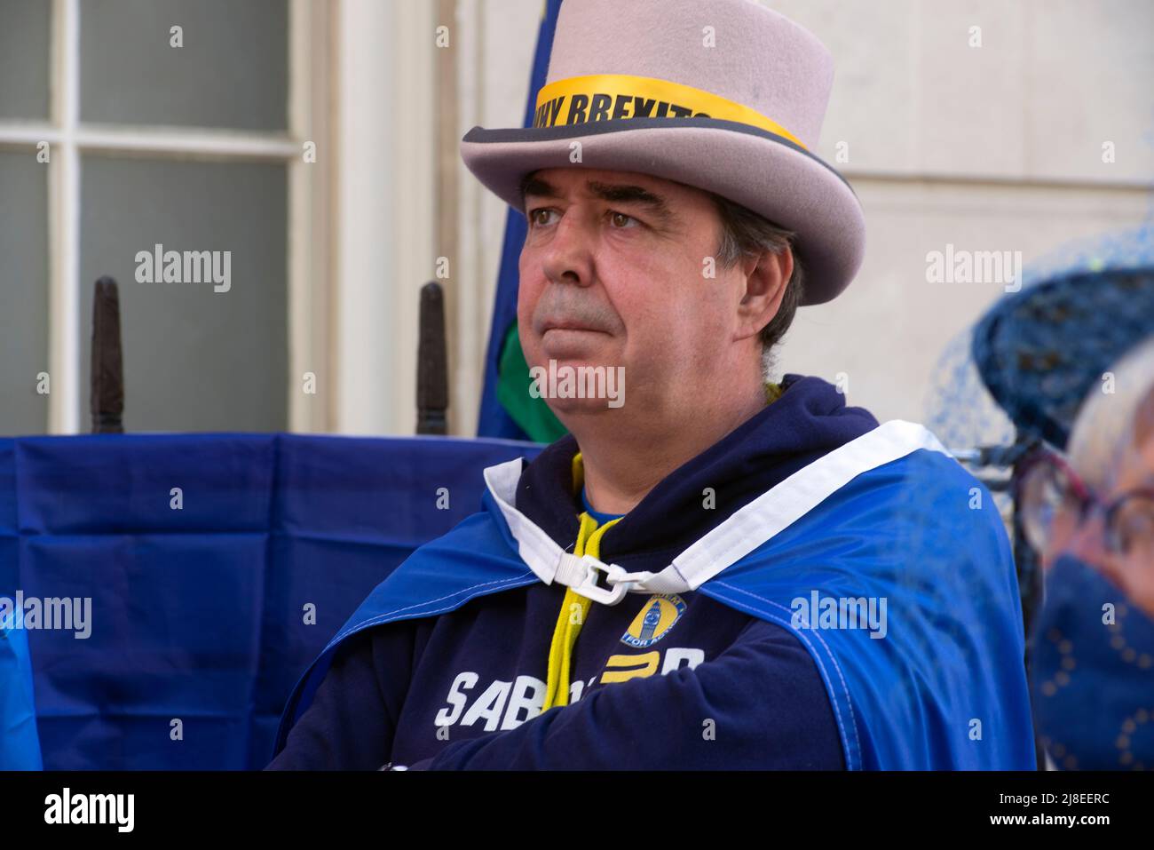 8 May 2022 - London - Steve Bray at pre concert rally outside Europe ...