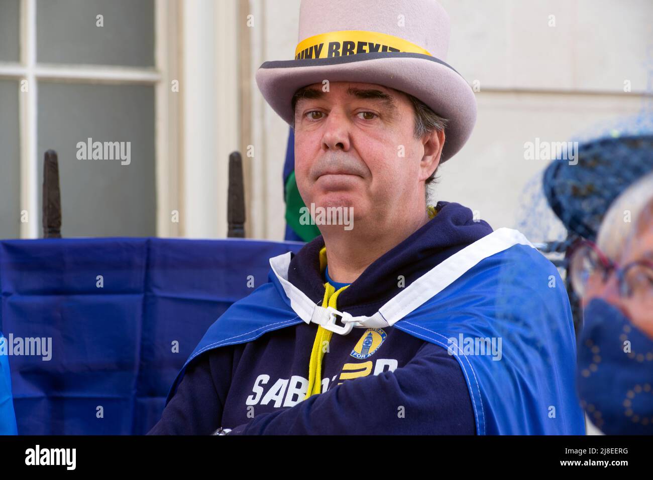 8 May 2022 - London - Steve Bray at pre concert rally outside Europe ...