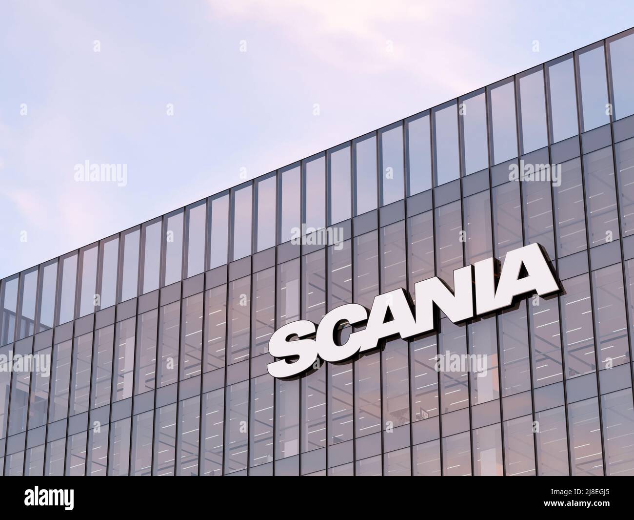 Malmö, Sweden. May 2, 2022. Editorial Use Only, 3D CGI. Scania AB ...