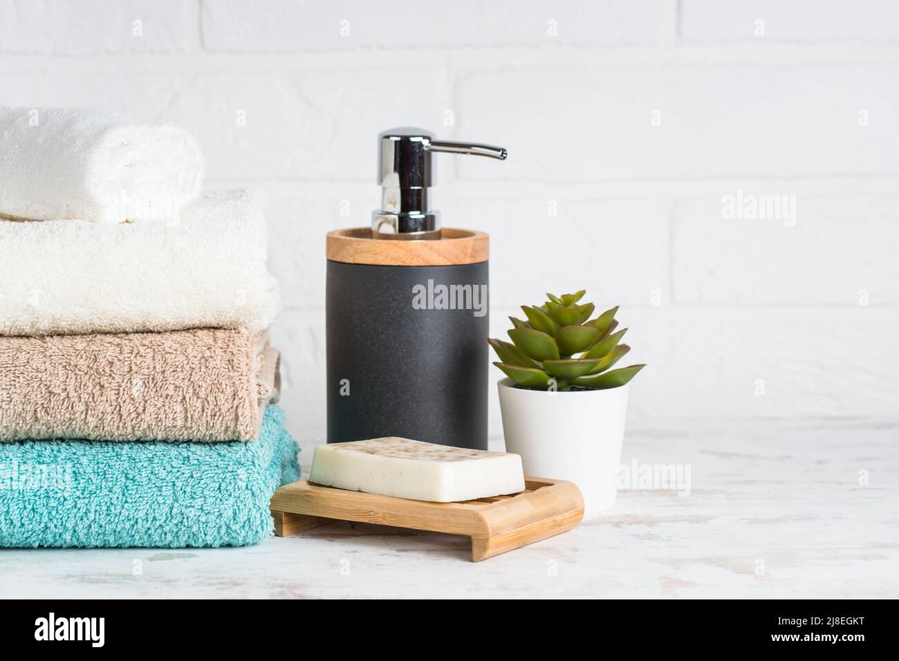 Spa background in white spa salon or bathroom Stock Photo - Alamy