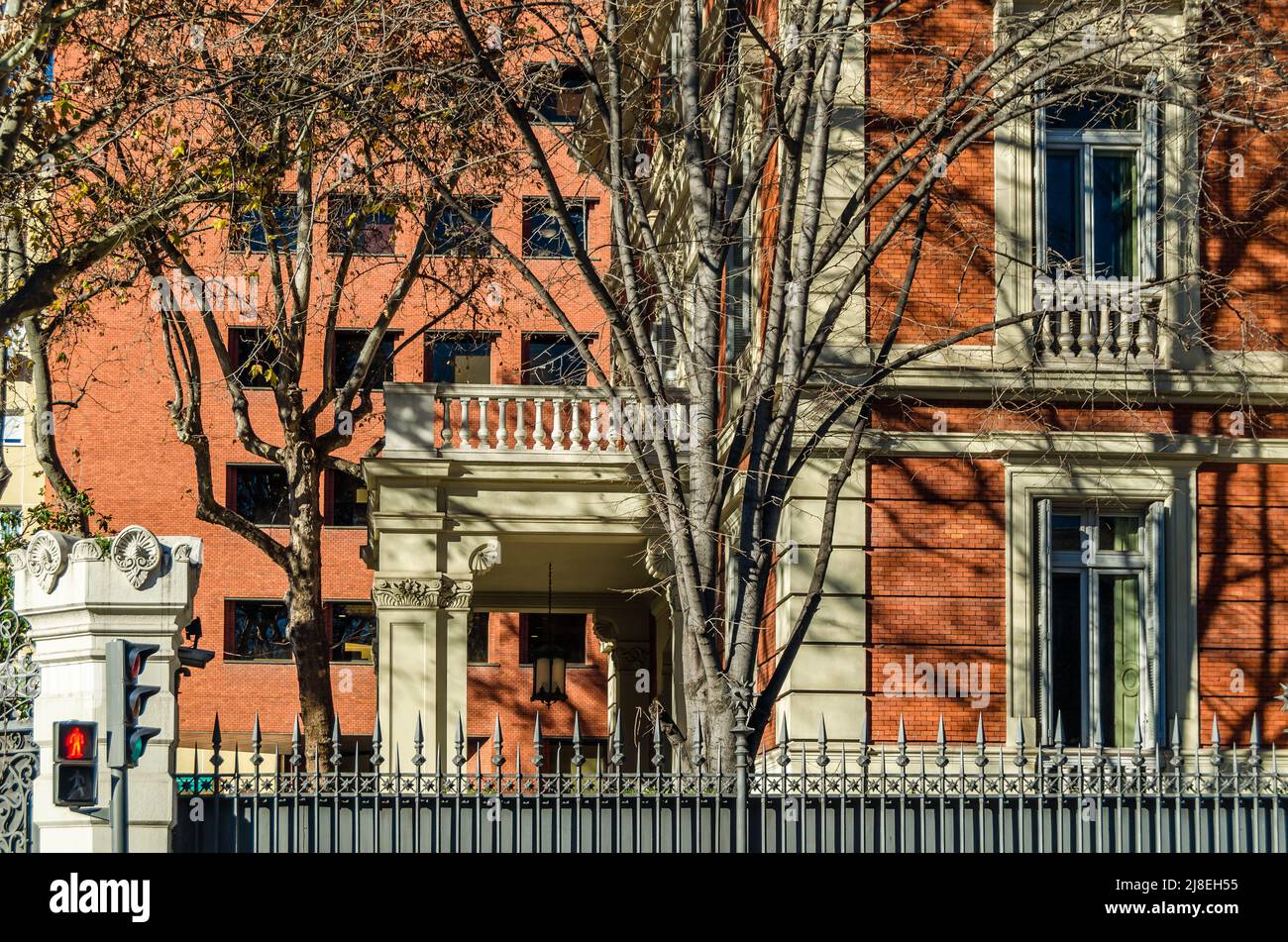 Urban scene, architecture detail in Madrid, Spain Stock Photo - Alamy