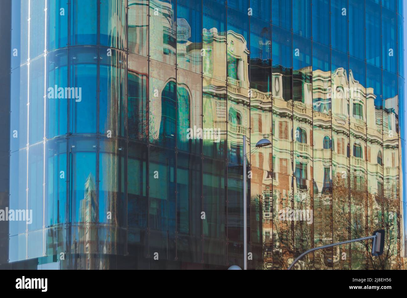 Urban scene, architecture detail in Madrid, Spain Stock Photo - Alamy
