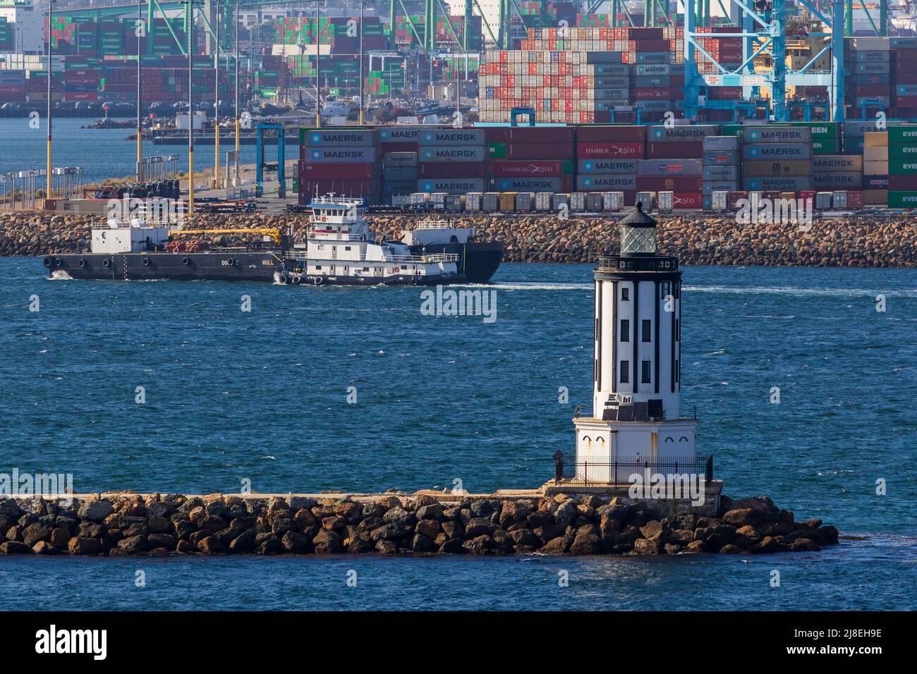 Angel's Gate Lighthouse, Port of Los Angeles, San Pedro, California ...