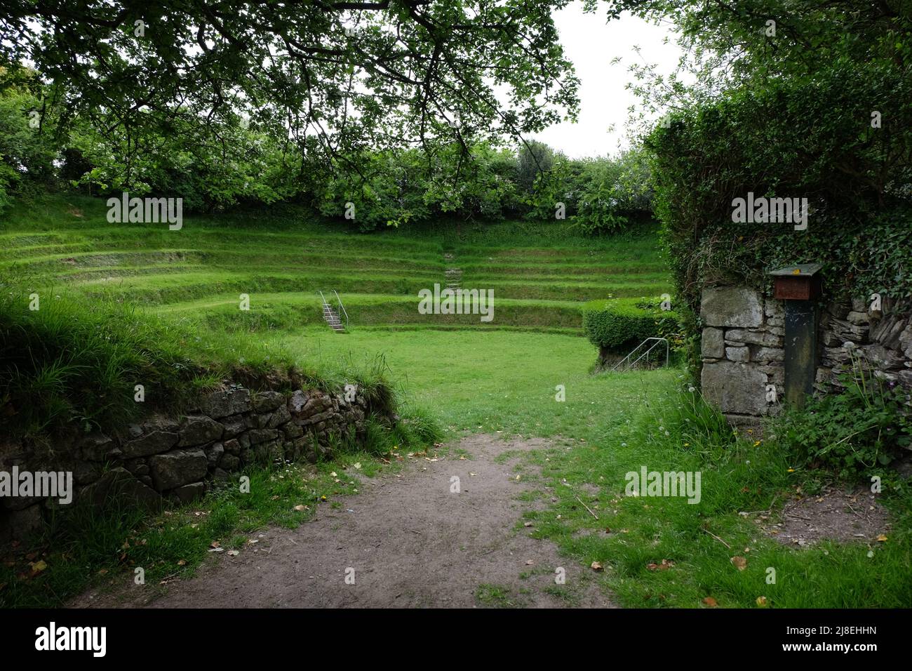 Indian Queens Methodist Preaching Pit, Cornwall, England, UK Stock ...
