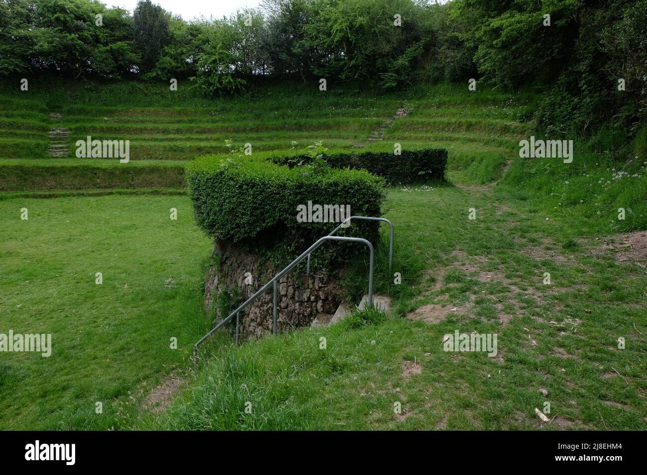 Indian Queens Methodist Preaching Pit, Cornwall, England, UK Stock ...