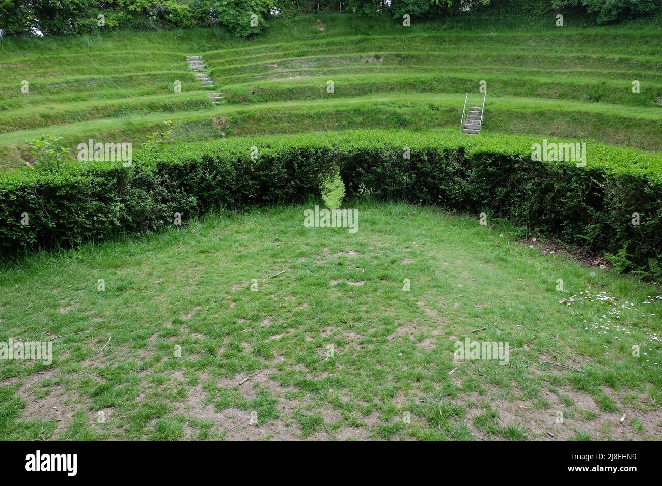 Indian Queens Methodist Preaching Pit, Cornwall, England, UK Stock ...