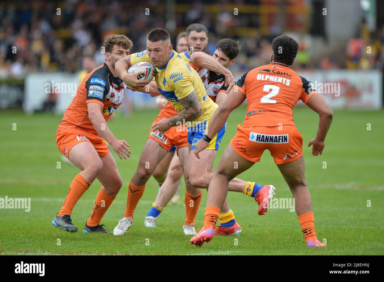 Castleford, England - 15th May 2022 - Shaun Kenny-Dowall (4) of Hull ...