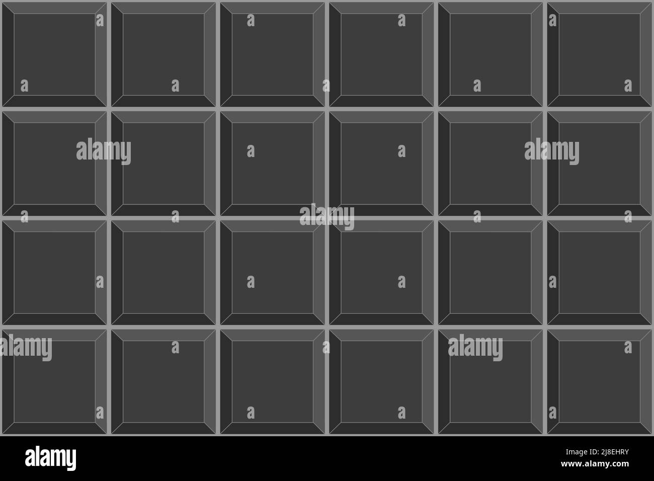 Black square tile seamless pattern. Brick wall background. Kitchen ...