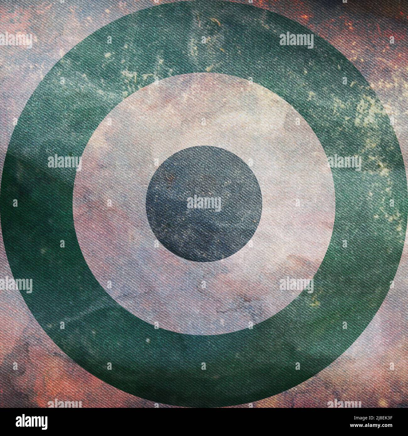 Top view of retro flag Roundel, United Arab Emirates with grunge ...