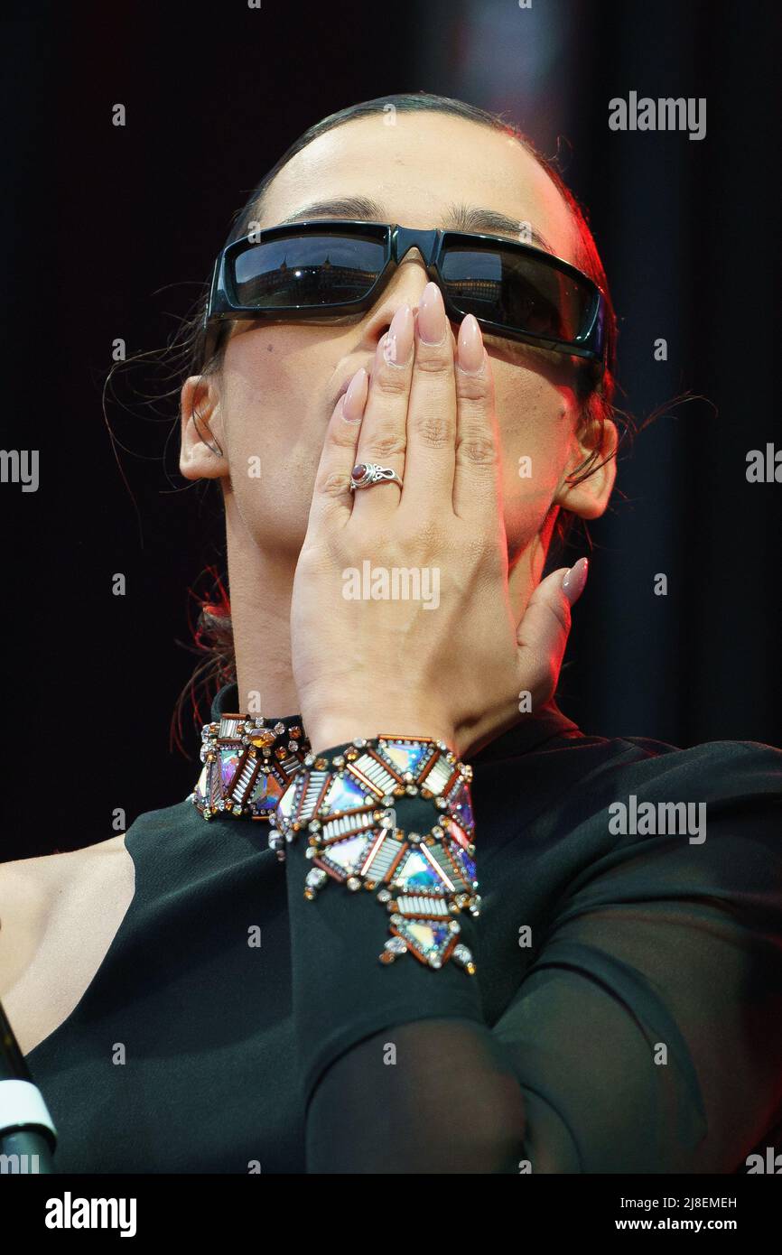 Madrid, Spain. 15th May, 2022. Singer Chanel Terrero performs during ...