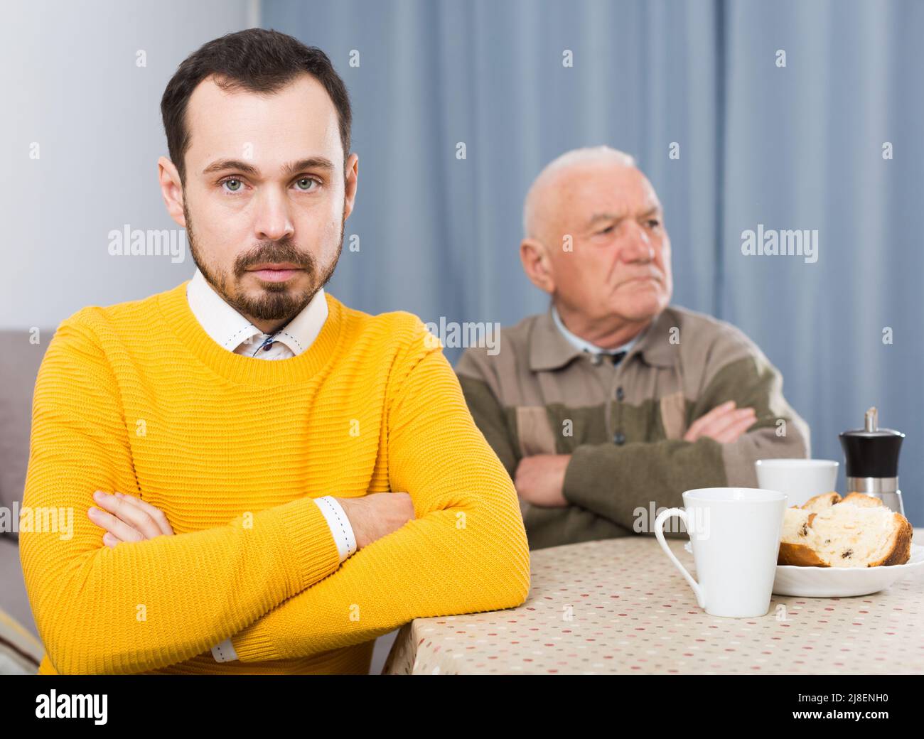 Father and son arguing Stock Photo - Alamy